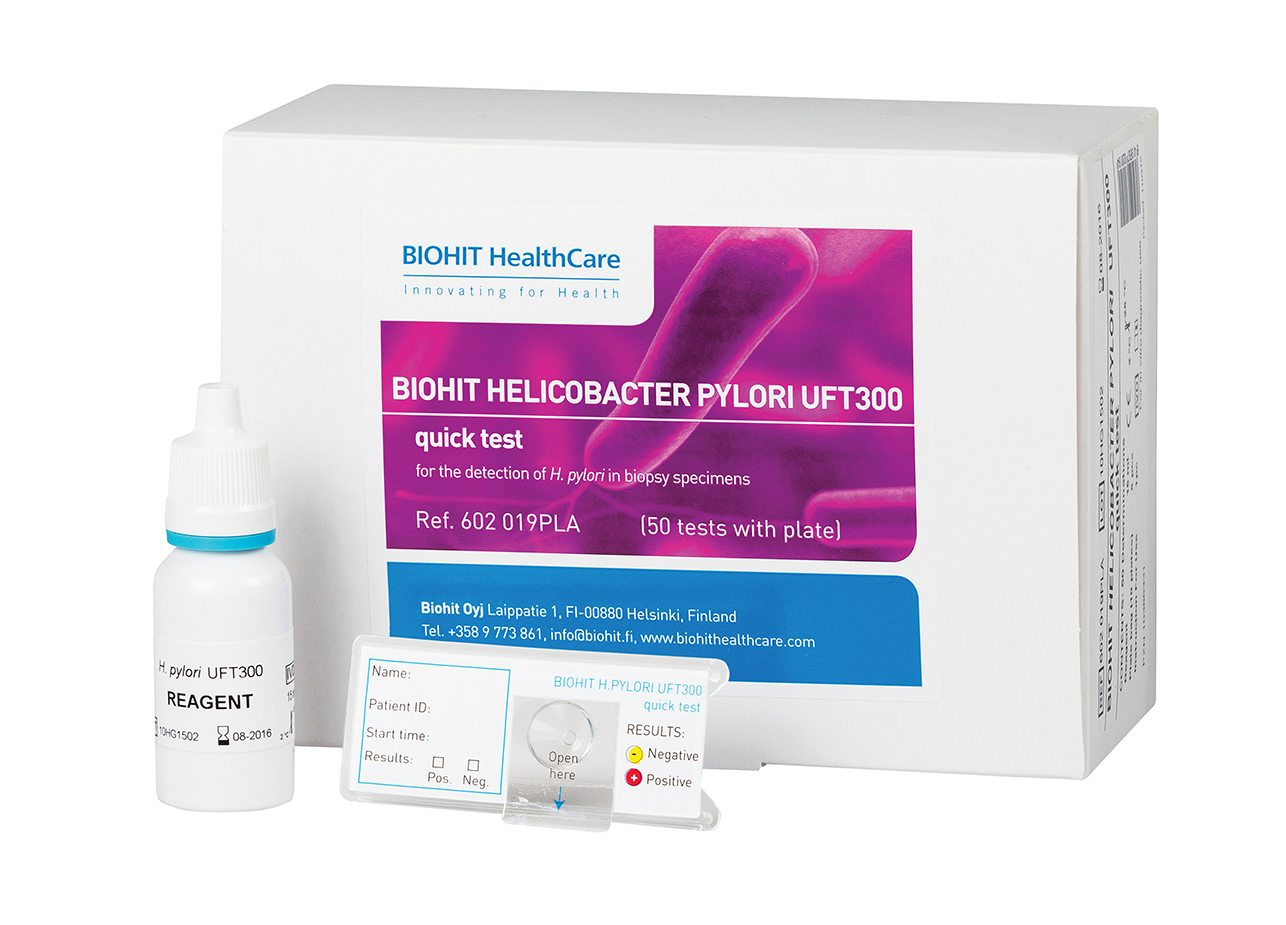 Biohit Helicobacter pylori UFT300 -pikatesti - Mekalasi Oy