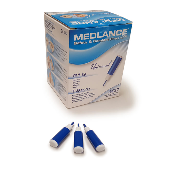 Medlance plus Lite -turvalansetti, 25G 1,5 mm, lila - Mekalasi Oy